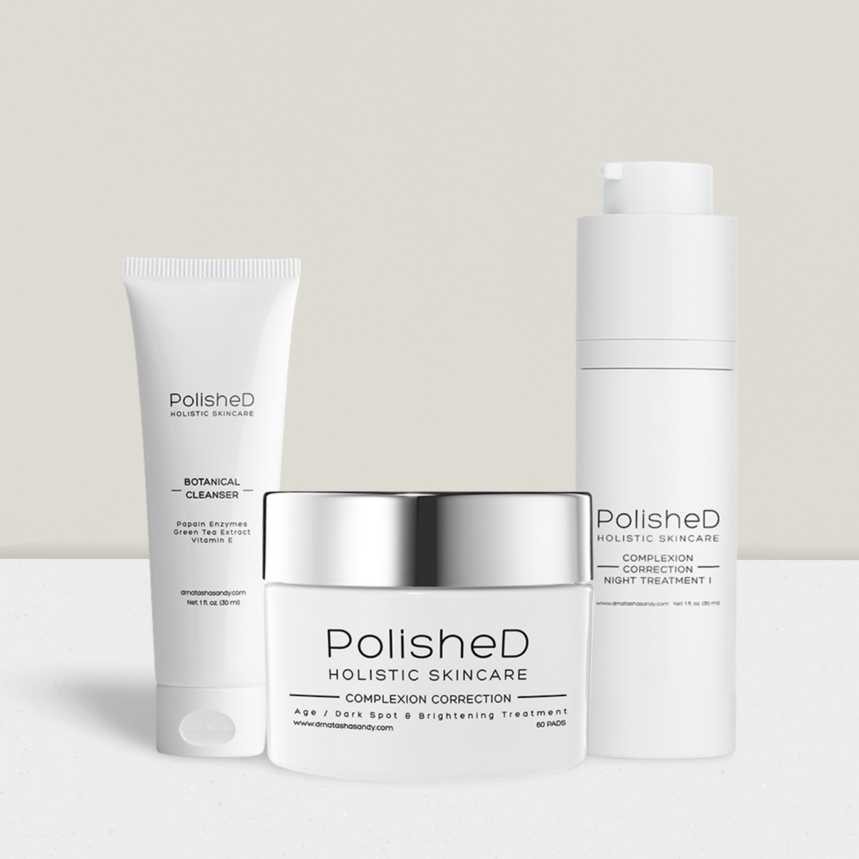 NEW!! PolisheD Holistic Skincare Even Skin/Complexion Correction Kit ...